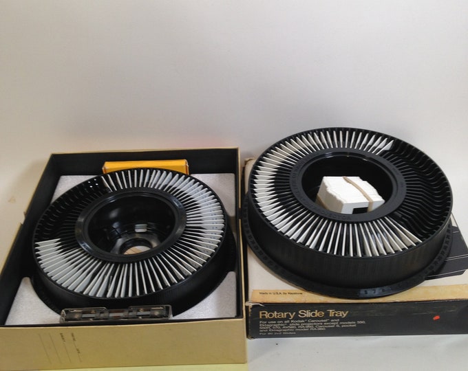 2 Slide Carousels With Slides in Boxes, Kodak and Keystone, 0724 - Etsy