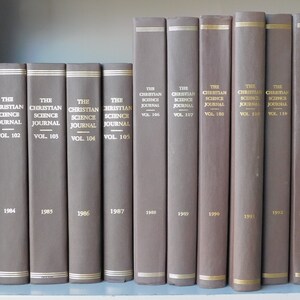 18 Bound Volumes of Christian Science Journal Magazine 1980-1999 0721 ...
