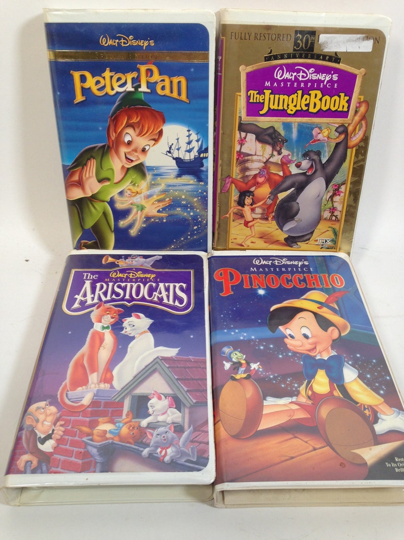 24 Vintage Disney Live Action & Animated Movies VHS Tapes - Etsy