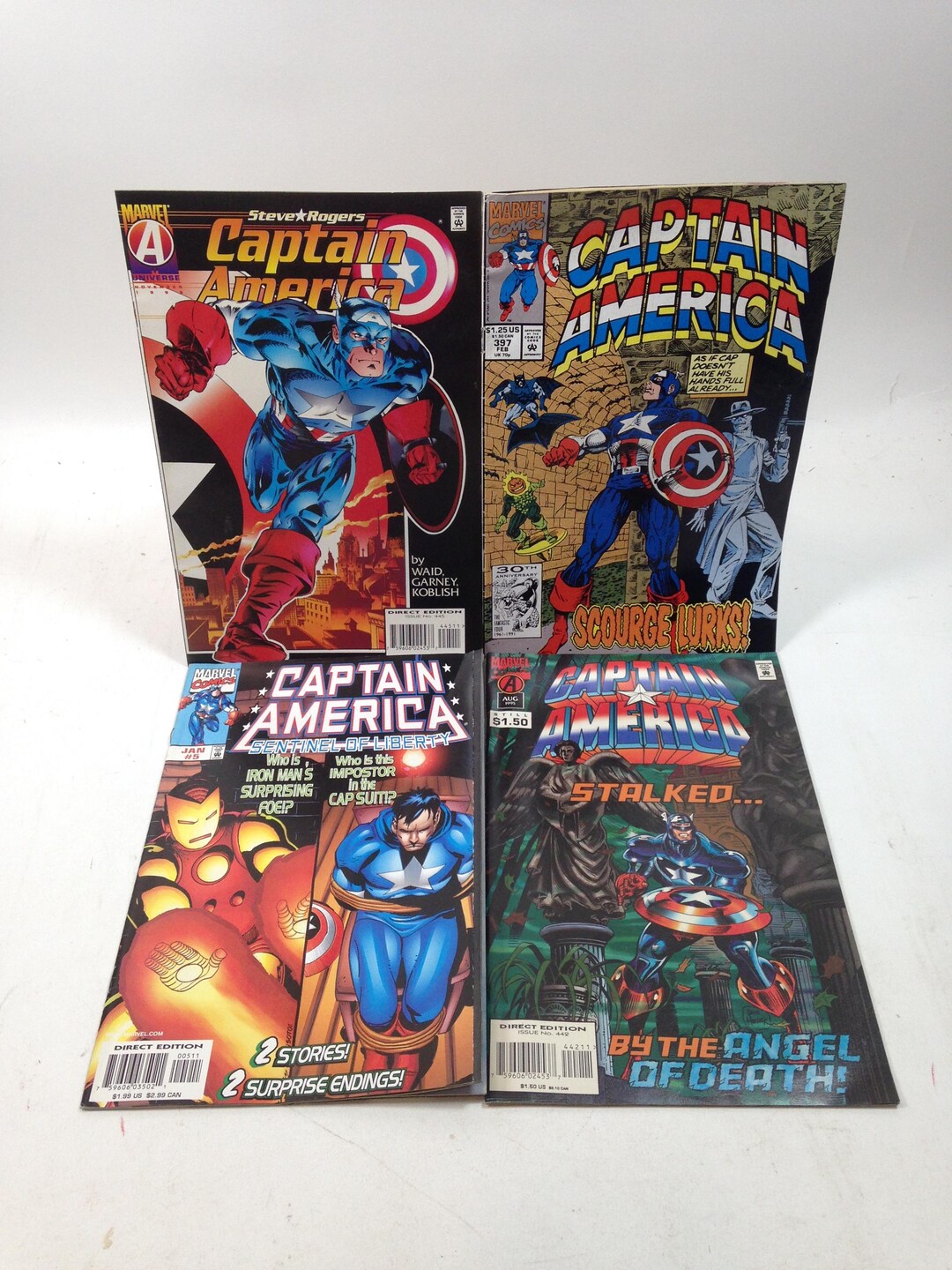 4 Issues of Captain America Comic Books #397 #445 #449 #5 0525 - Etsy
