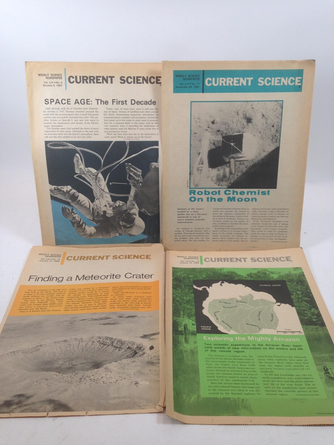 Current Science: Weekly Science Newspaper, 4 Issues 1967 & 1968 0225 - Etsy