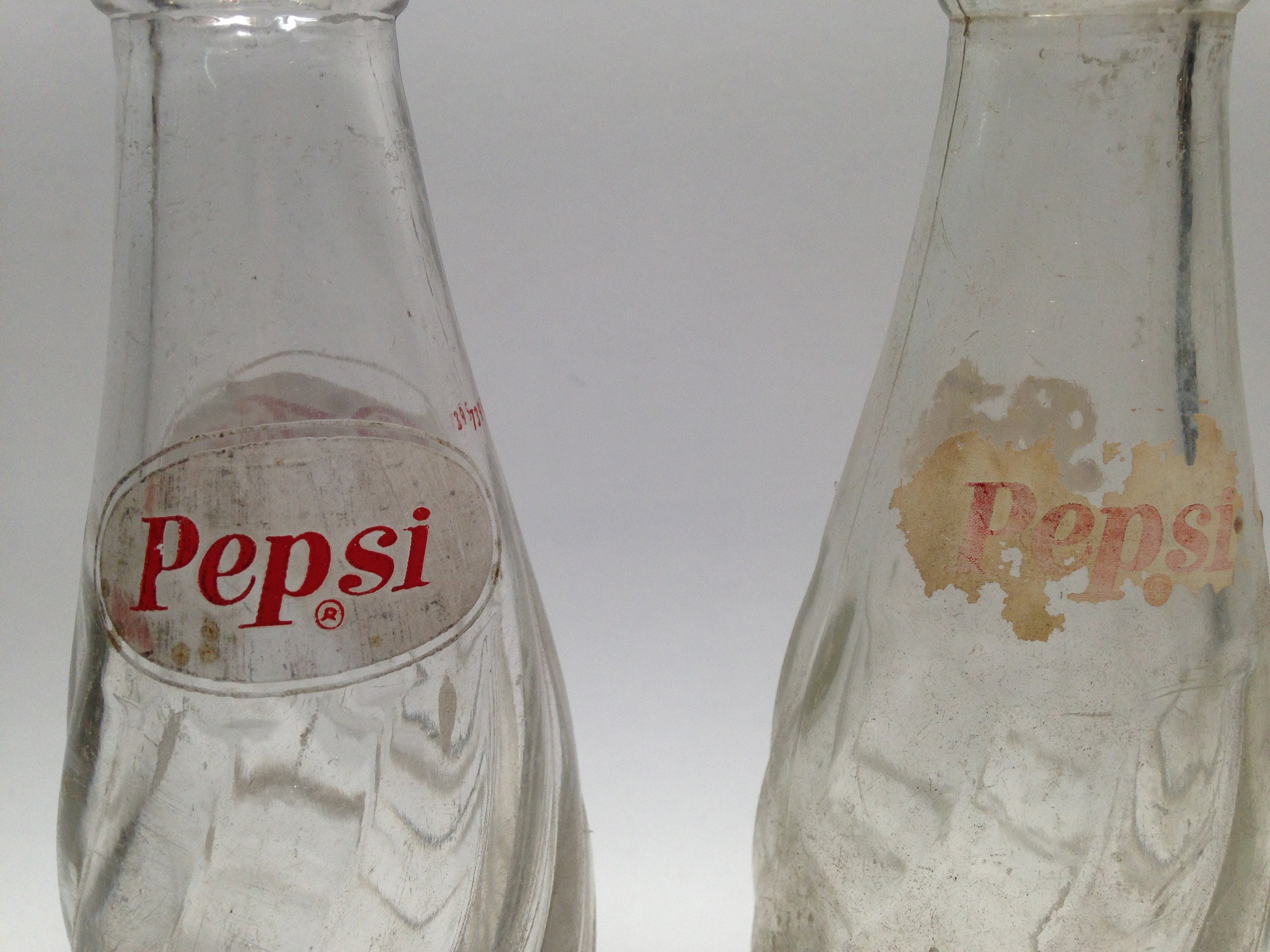 Vintage Pepsi Bottle Swirl Design in Glass 6-1/2 Ounce Size - Etsy