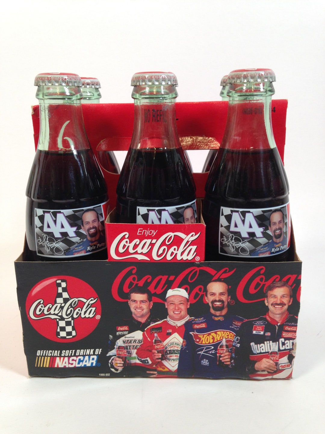 1996 Coca-cola Commemorative Bottles, NASCAR Racing #44 Kyle Petty 6 ...
