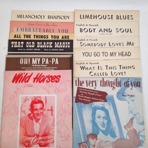 Large Collection of Sheet Music, Mostly Piano, Mostly Popular Tunes ...