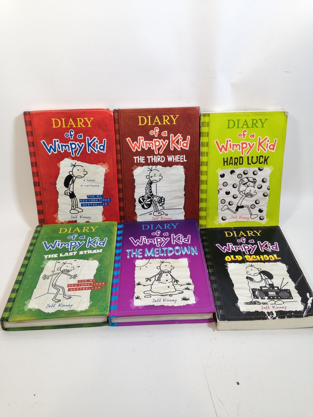 6 Diary of a Wimpy Kid Books by Jeff Kinney 0524 - Etsy