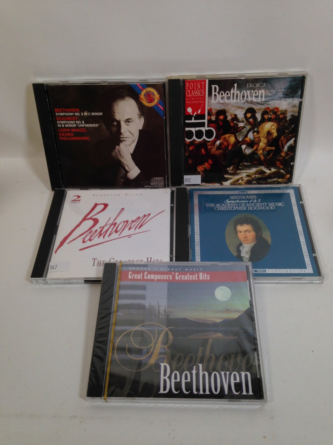 5 Cds of Classical Music by Ludwig Van Beethoven, Eroica, Greatest Hits ...