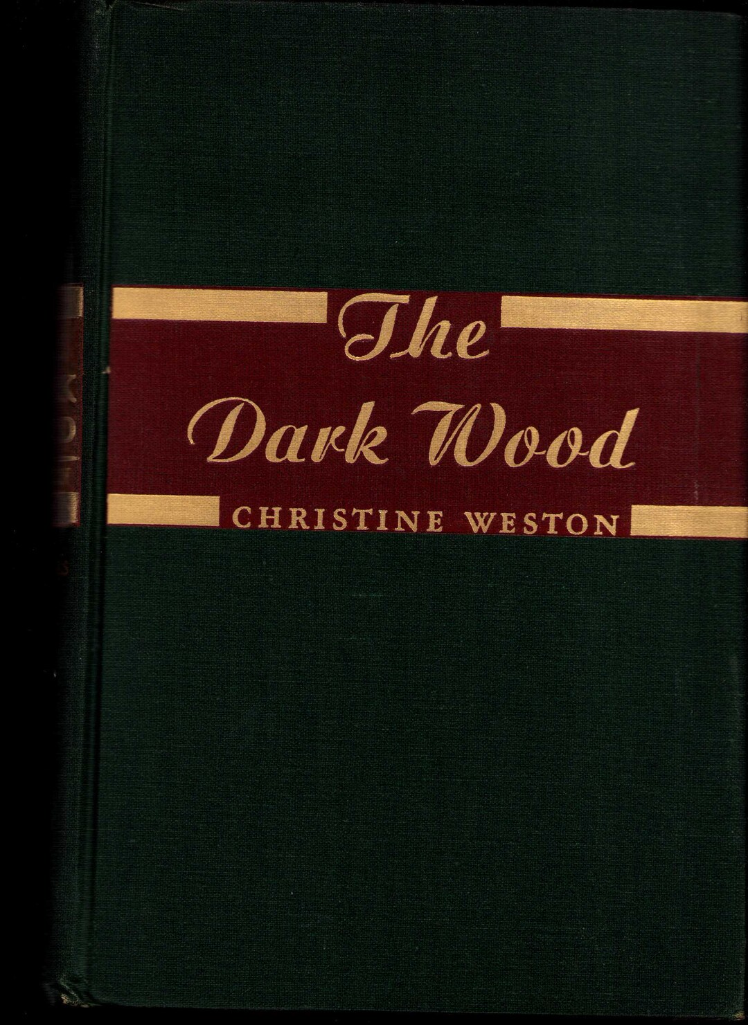 Vintage Book: the Dark Wood by Christine Weston 1946 0525 - Etsy