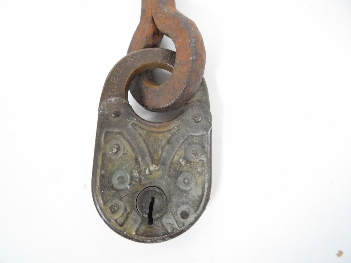 Vintage Eagle Lock 4-lever Padlock 0820 - Etsy