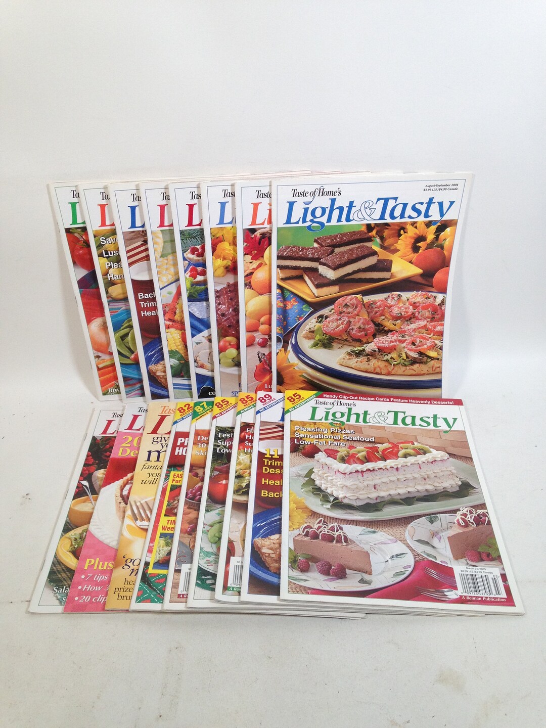 17 Issues of Taste of Home's Light & Tasty Magazine 2003-2005 0624 - Etsy
