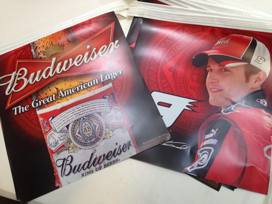 Budweiser NASCAR Racing Banner 9 Kasey Kahne 1024 - Etsy