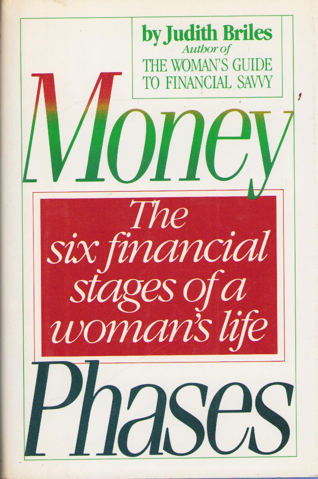 Vintage Book: Money Phases - the Six Financial Stages of a Woman's Life ...