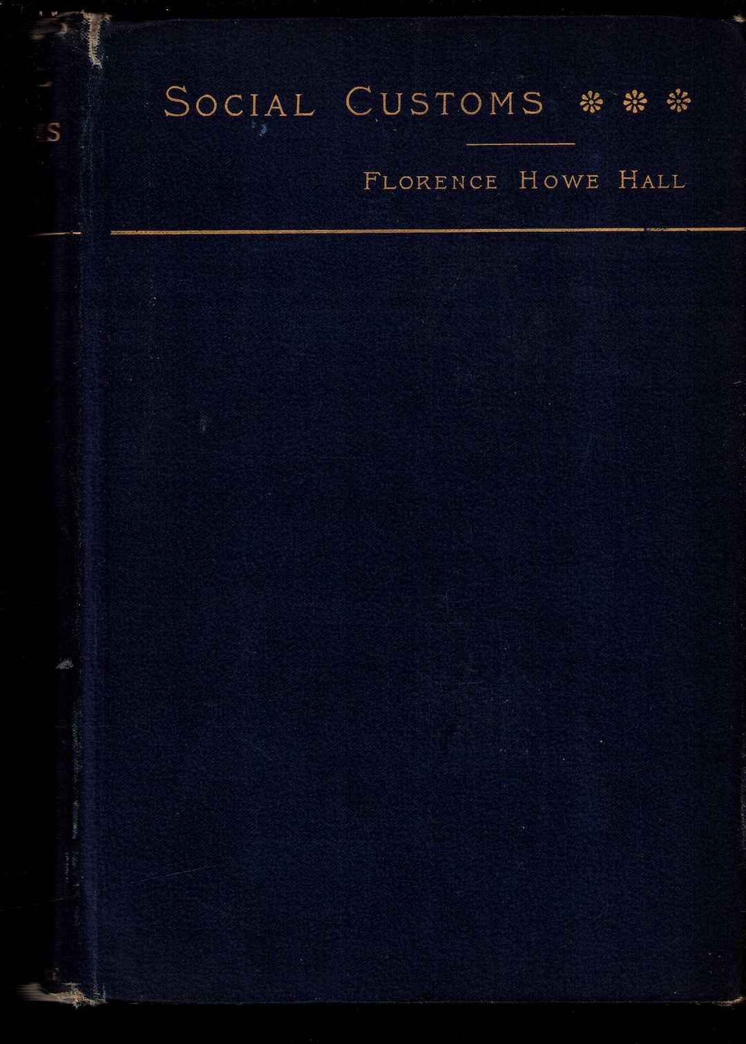 Vintage Book: Social Customs by Florence Howe Hall 1887 0625 - Etsy