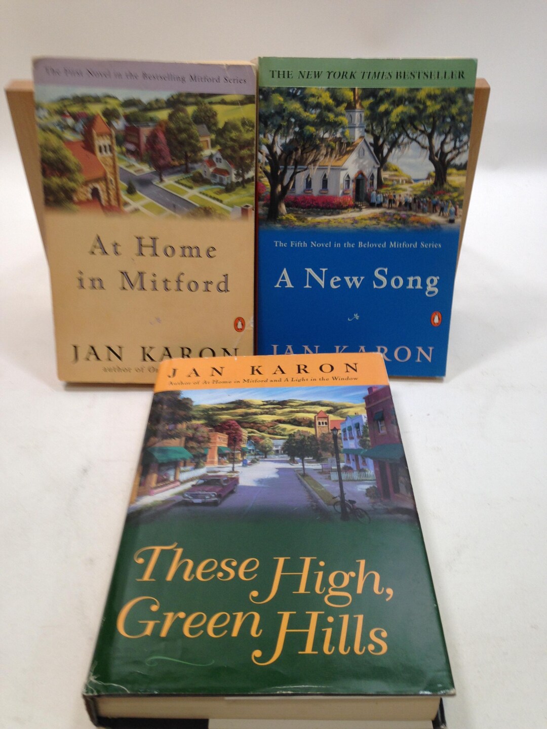 3 Books by Jan Karon, at Home in Mitford, A New Song & These High ...