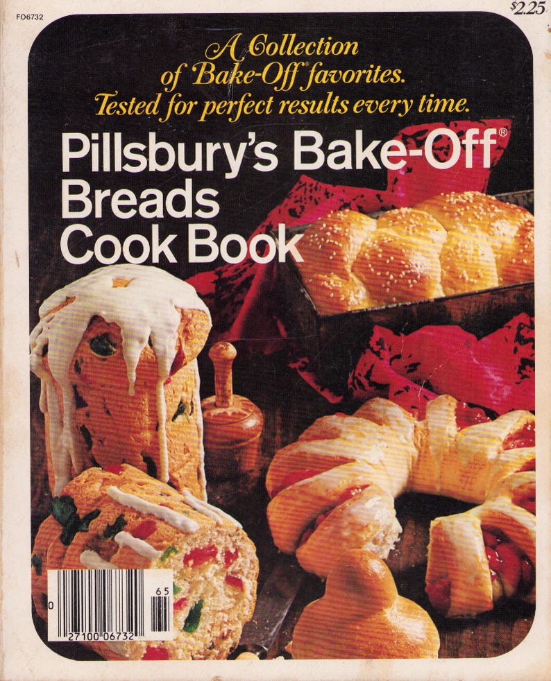Vintage Book: Pillsbury's Bake-off Breads Cook Book, 1968, 1225 - Etsy