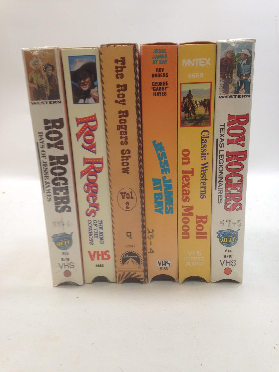 6 Roy Rogers Western Movies on VHS Tapes Roll on Texas Moon, Days of ...