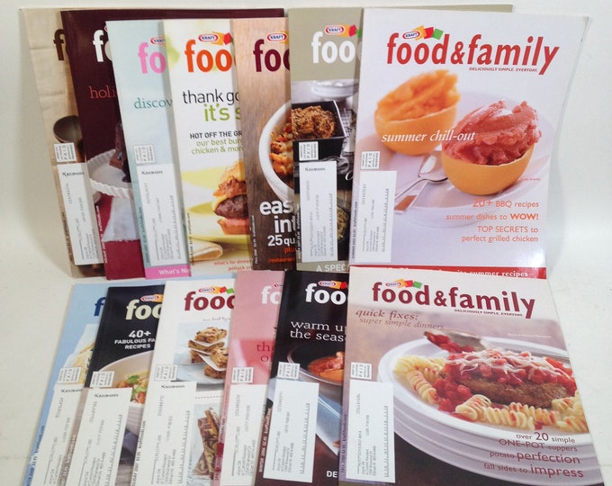 13 Issues of Kraft Food & Family Magazine 2005-2008 0624 - Etsy