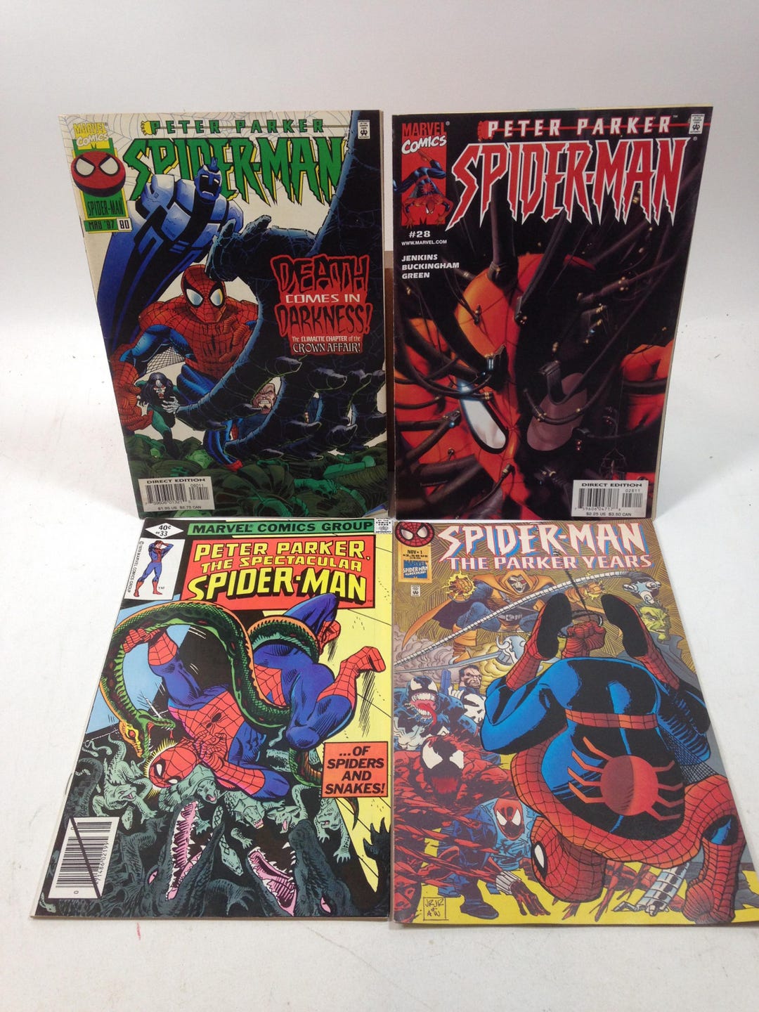 4 Issues of Peter Parker Spider-man Comic Books #28 #80 #1 #33 0525 - Etsy
