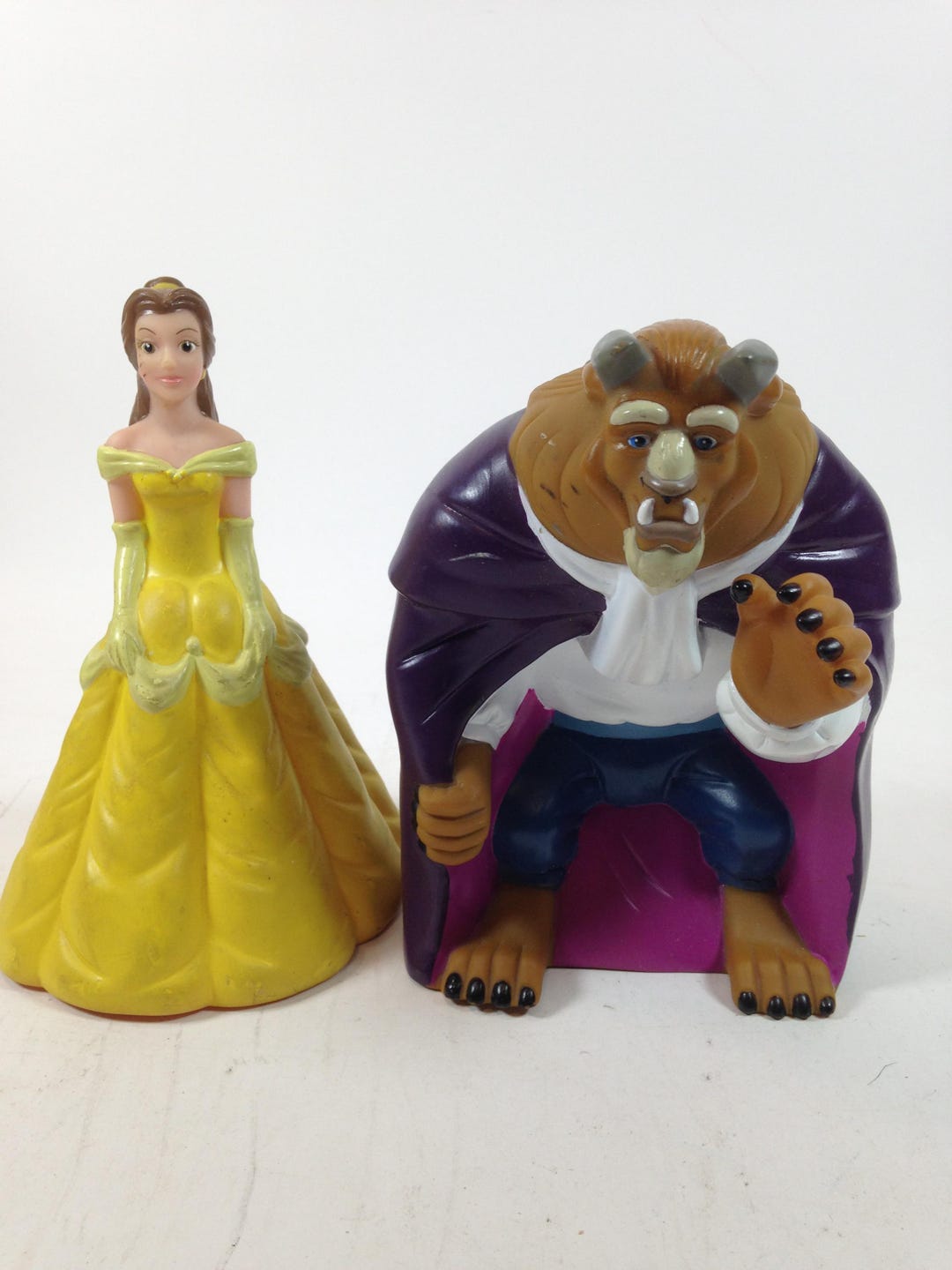 Vintage Belle and Beast From Disney's Beauty and the Beast Figures/hand ...