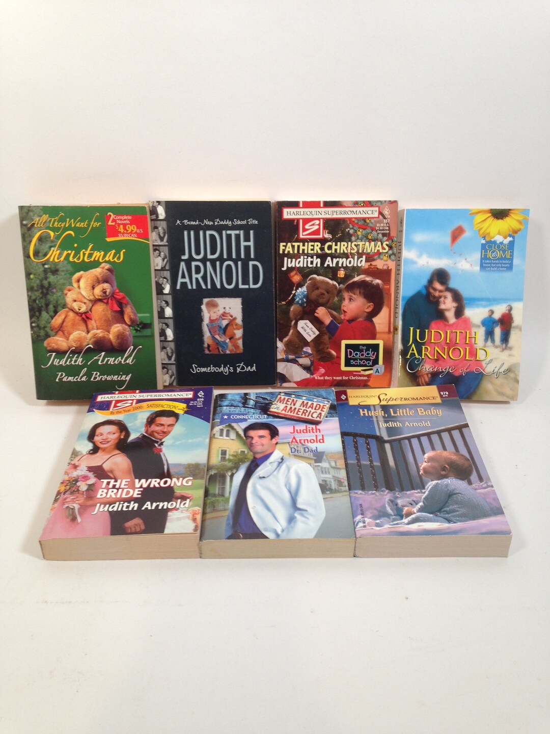 7 Romance Books by Judith Arnold, Father Christmas, the Wrong Bride ...