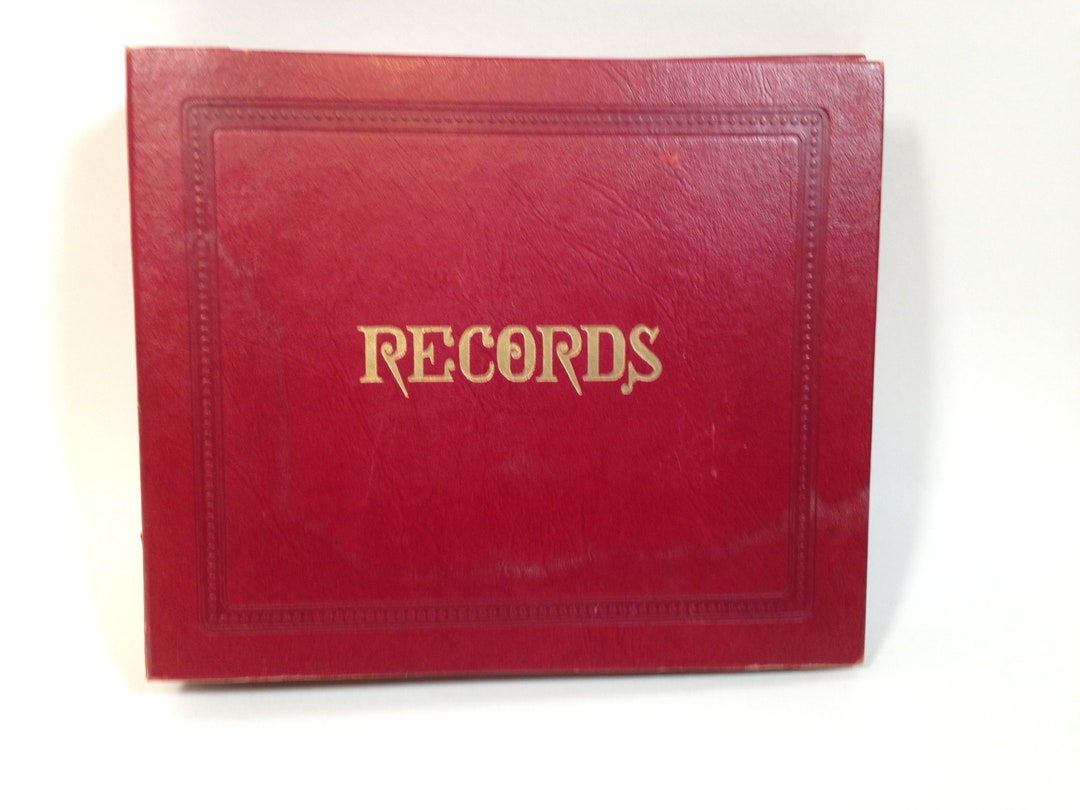 Vintage Red Record Album Folder for 45rpm 7 Records 1023 - Etsy