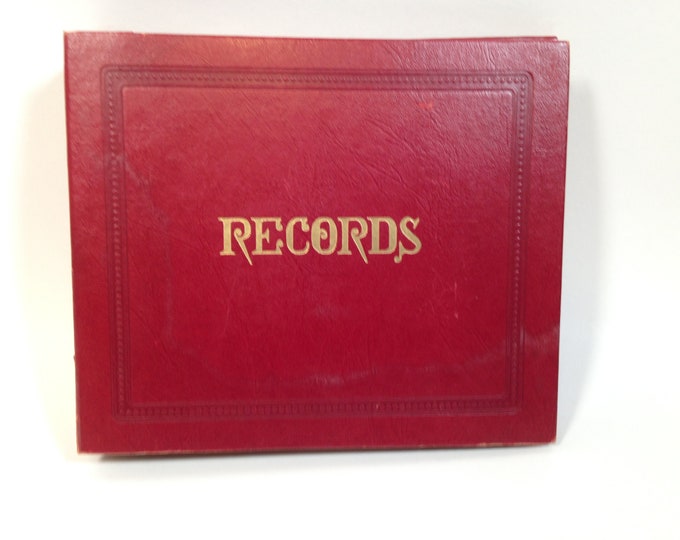 Vintage Red Record Album Folder for 45rpm 7" Records 1023 - Etsy
