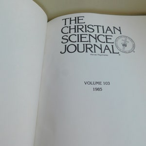 18 Bound Volumes of Christian Science Journal Magazine 1980-1999 0721 ...
