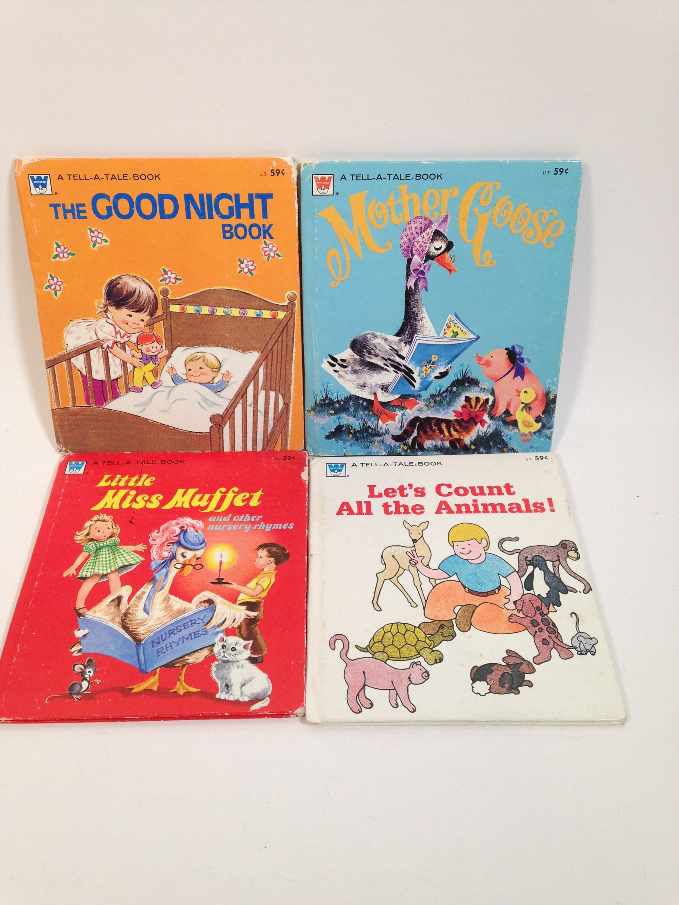 4 Vintage Whitman Tell-a-tale Mini Storybooks 1950s-1970s - Etsy