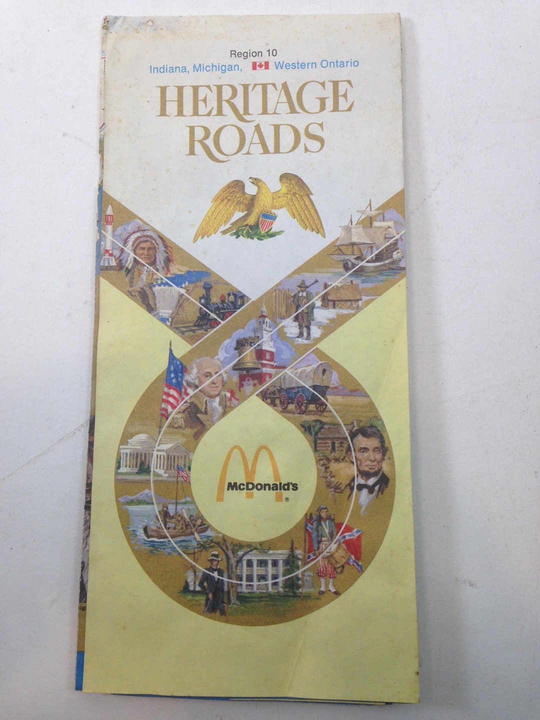 Heritage Roads Map, Region 10 - Indiana/michigan/western Ontario 1970s ...