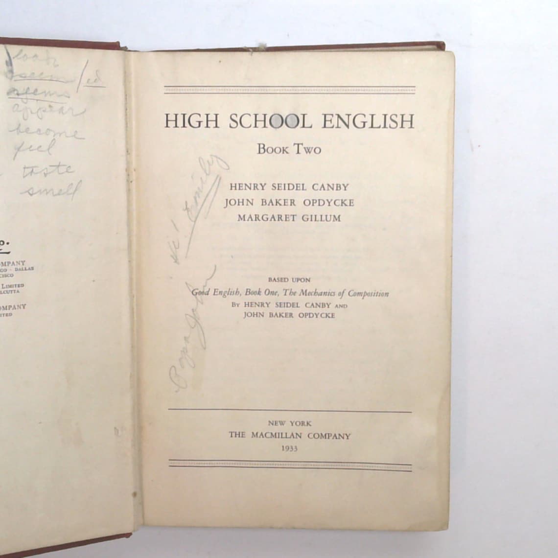 Vintage Book: High School English, Book Two 1933 0723 - Etsy