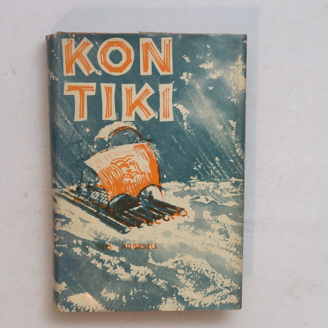 Vintage Book Latvian Language: Kon-tiki by Turs Heijerdals 1960 1123 - Etsy