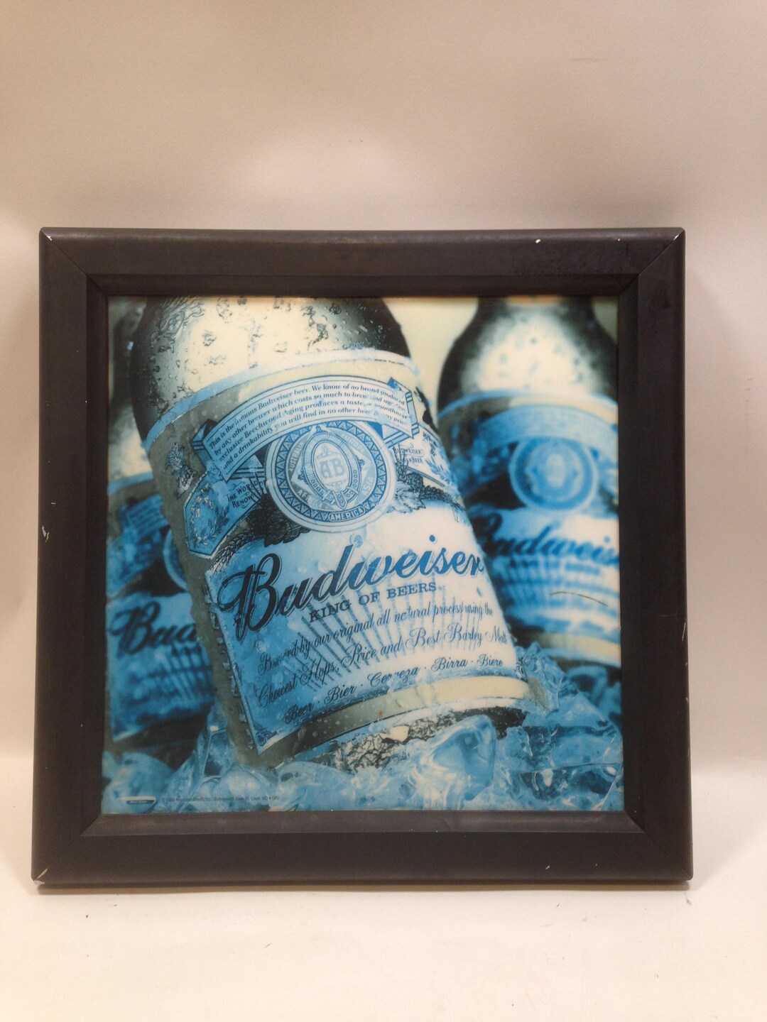 Budweiser Lighted Bar Sign (UNTESTED) 2006 0924 - Etsy