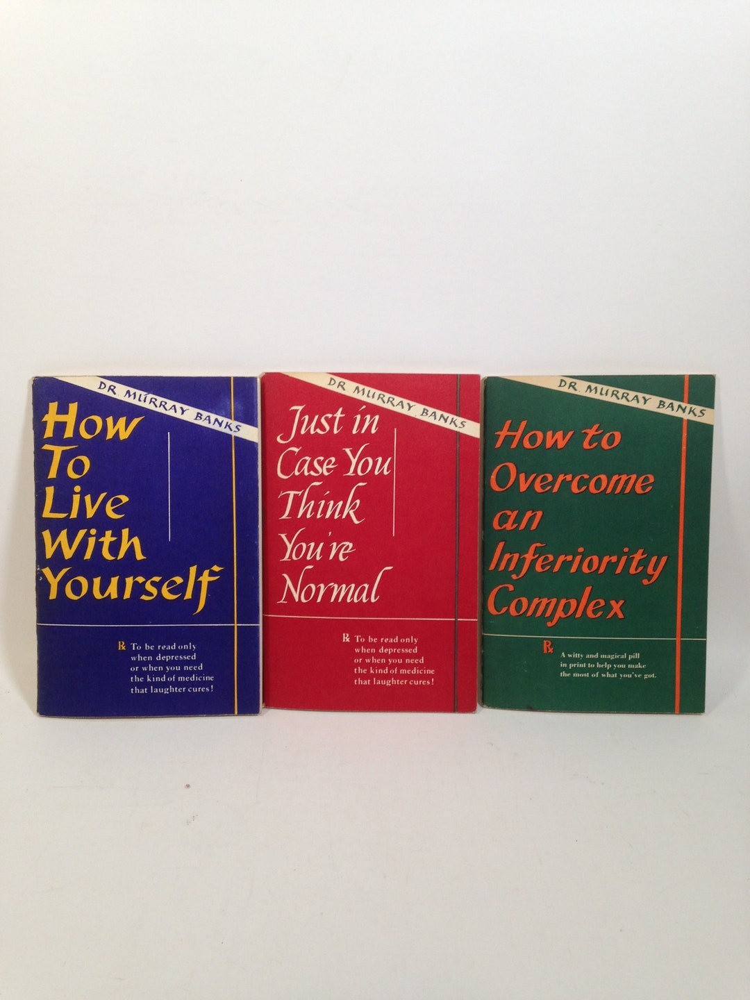3 Humorous Books by Dr. Murray Banks, How to Live With Yourself and ...