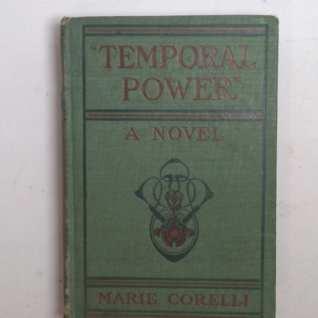 Vintage Book: Temporal Power by Marie Corelli 1906 - Etsy