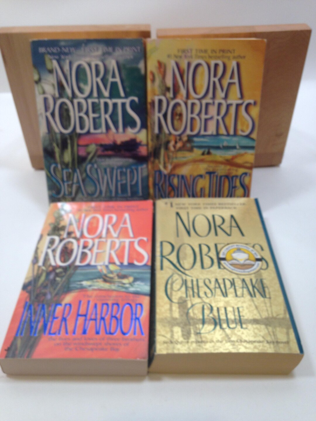 4 Romance Books by Nora Roberts, the Chesapeake Bay Trilogy Complete Plus Chesapeake Blue 0824 ...