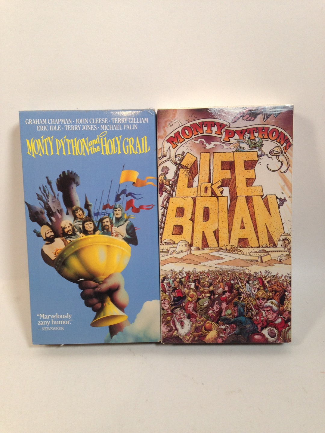 Vintage 2 Monty Python Movies on VHS Tape: Monty Python and the Holy Grail, Life of Brian 0124 ...