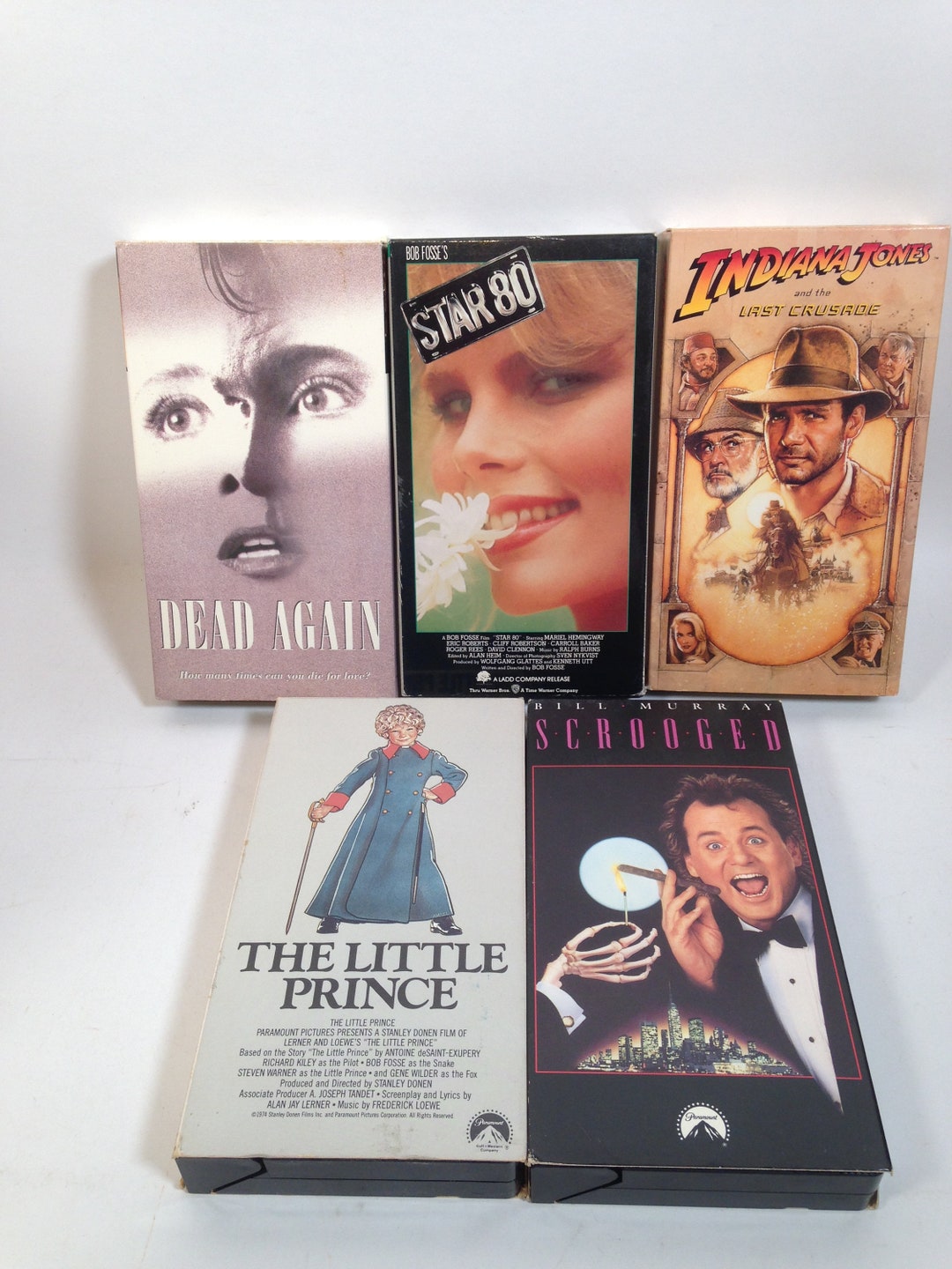Vintage 5 1980s Movies VHS Tapes, Harrison Ford, Bill Murray, Dorothy ...