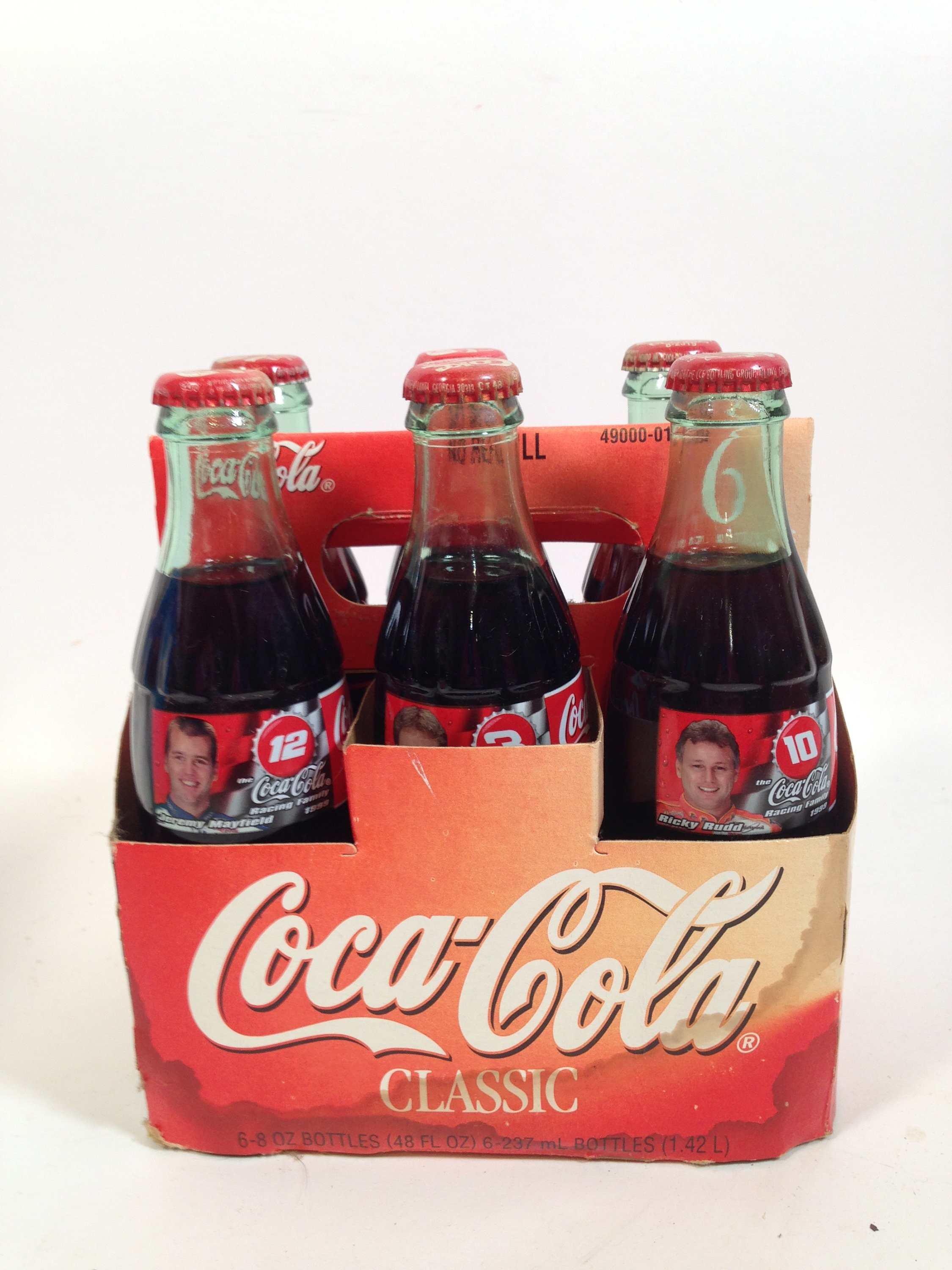 1996 Coca-cola Commemorative Bottles, NASCAR Racing Family 6 Drivers ...