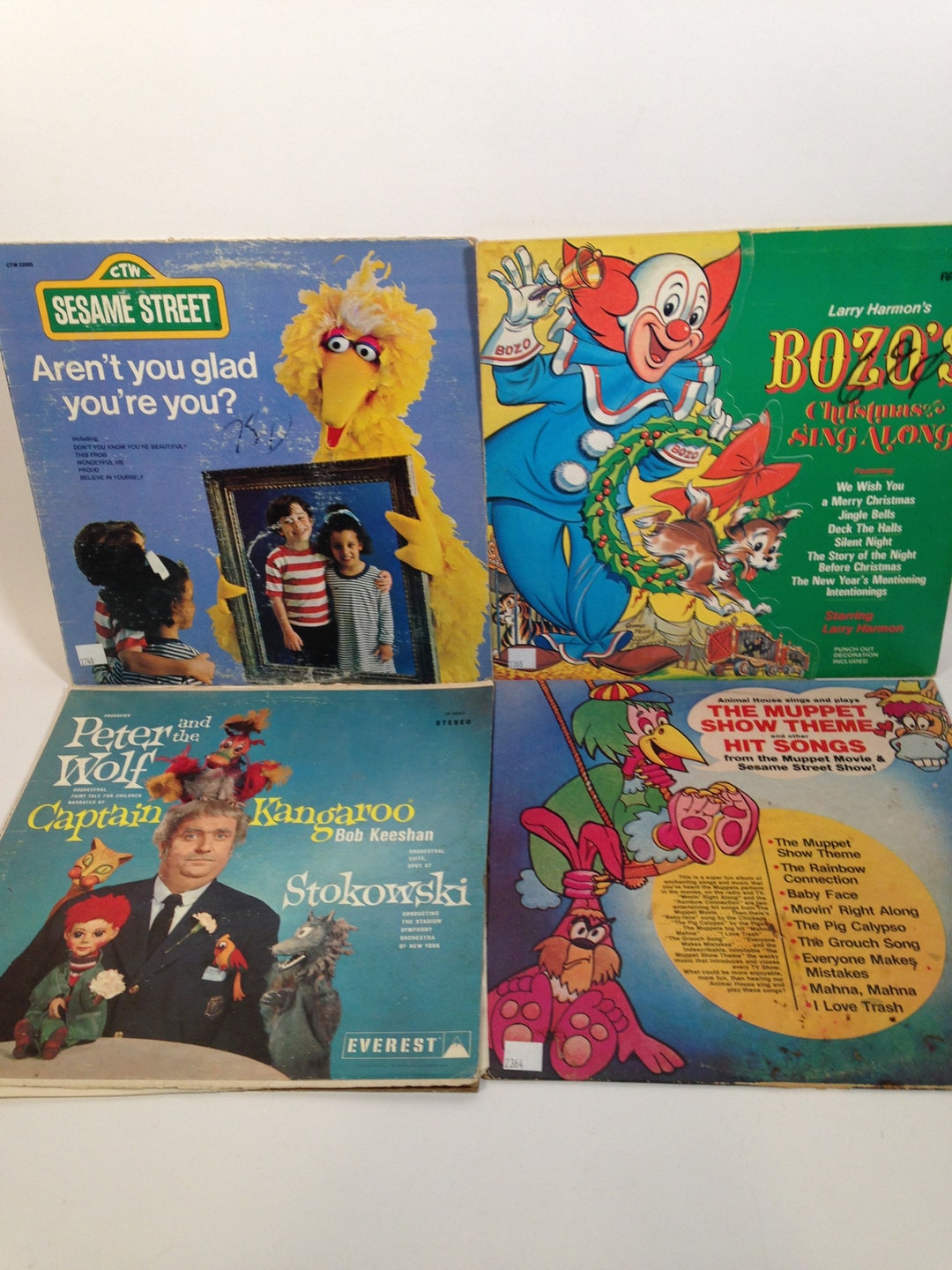 4 Vintage Children's Vinyl Records With Children's TV Characters 1223 ...