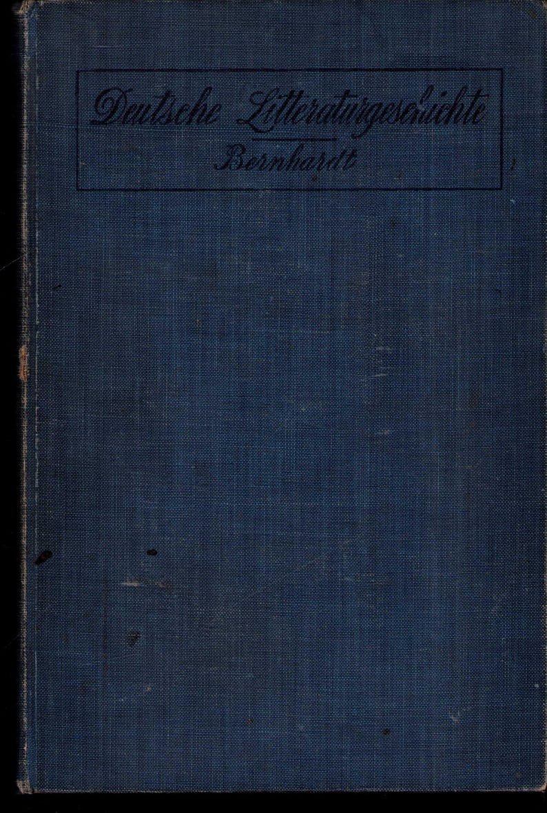 Vintage Book: A Short History of the Poetical Literature of Germany ...