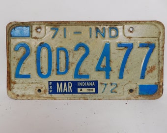 1971 License Plate - Etsy