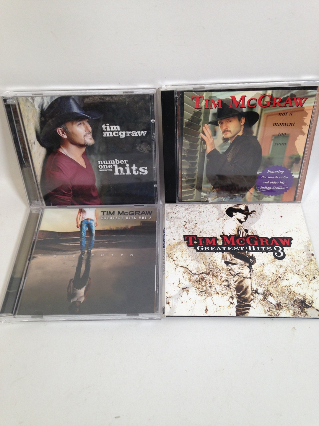 4 Cds by Tim Mcgraw, Number One Hits, Greatest Hits Vol 2 & 2 More ...