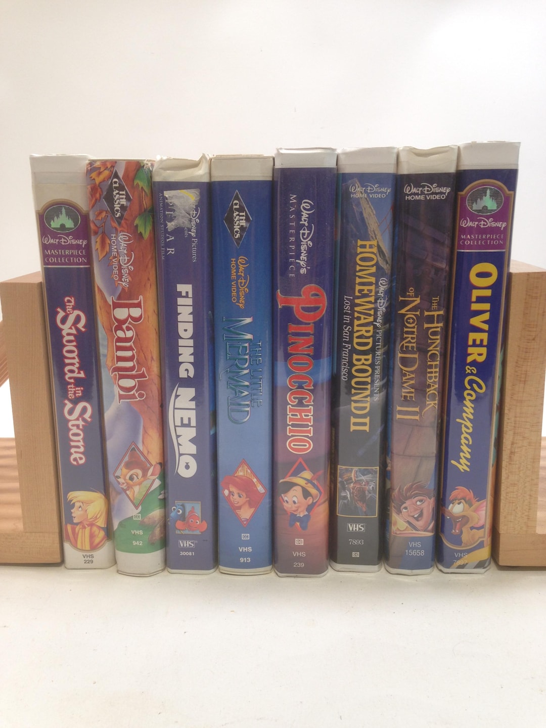 Big Lot of 8 Animated Disney Movies on VHS, the Sword and the Stone ...