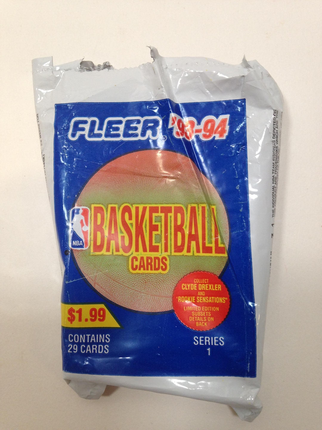 The Fleer 1993-1994 Basketball Collector Cards 1 Pack, Opened 0824 - Etsy