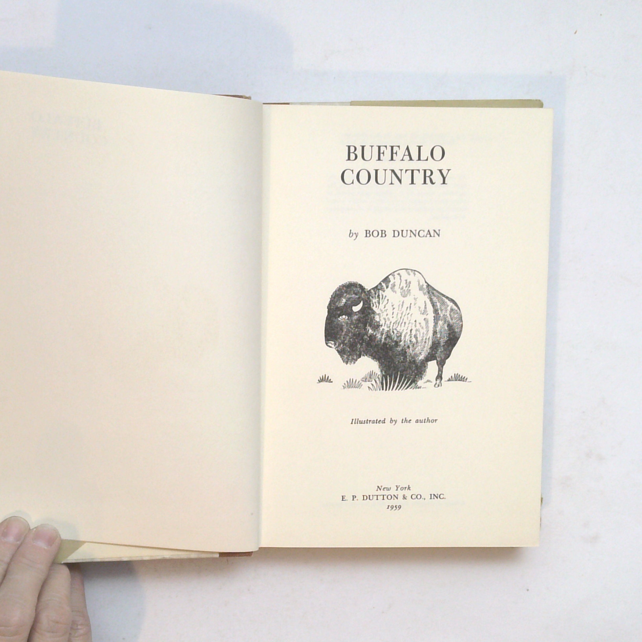 Vintage Book: Buffalo Country by Bob Duncan 1959 1123 - Etsy