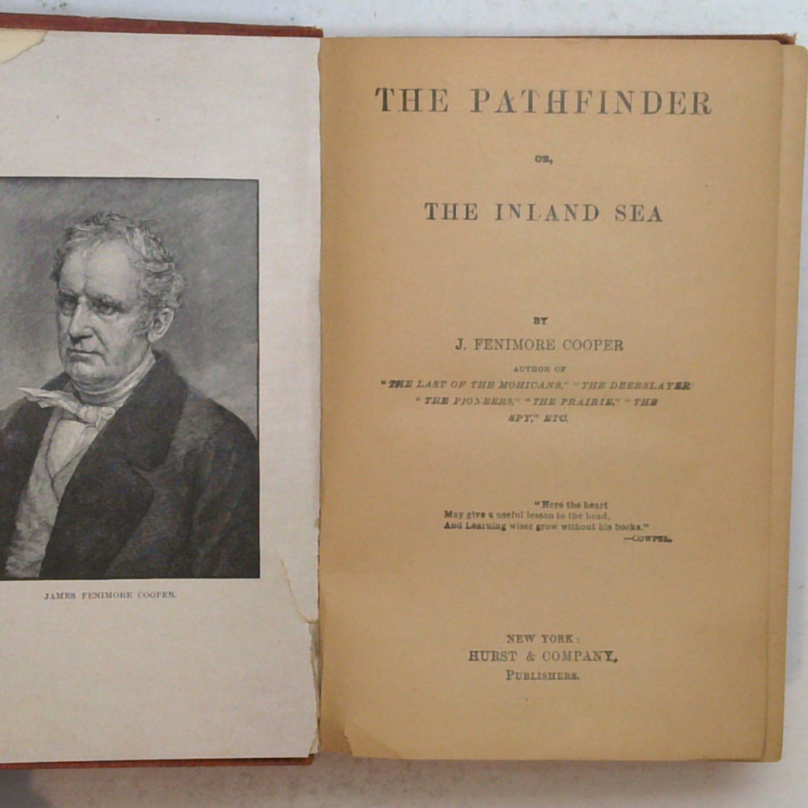 Vintage Book: Pathfinder by James Fenimore Cooper, Hurst and Co ...