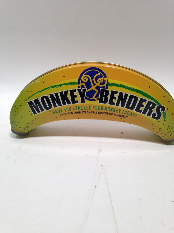 Vintage Monkey Bender in Banana Tin Posable Monkey Game 2000 | Etsy