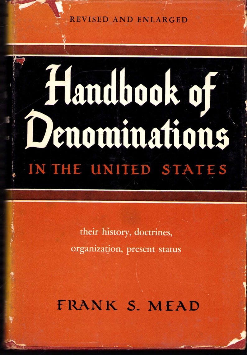 Vintage Book: Handbook of Denominations in the United States by Frank S ...