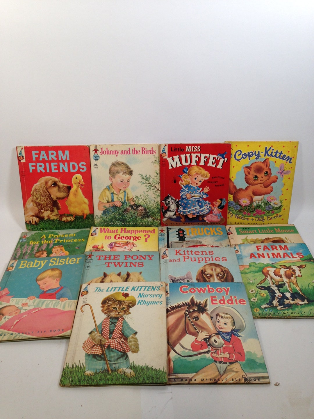 Lot of Vintage Elf Children's Books Rand Mcnally 14 Books 1950s 0424 - Etsy