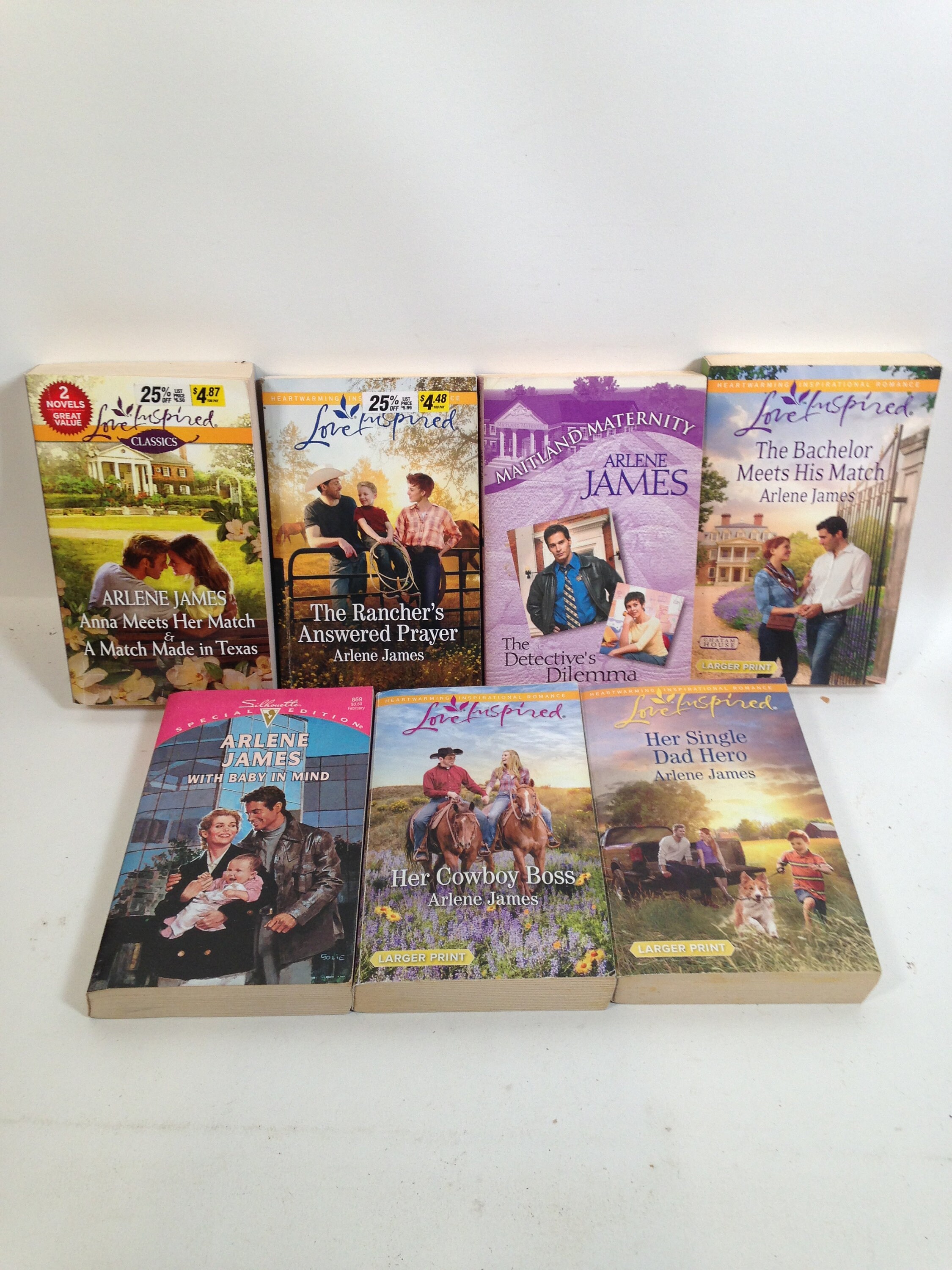 7 Romance Books by Arlene James, the Detective's Dilemma, Her Single ...