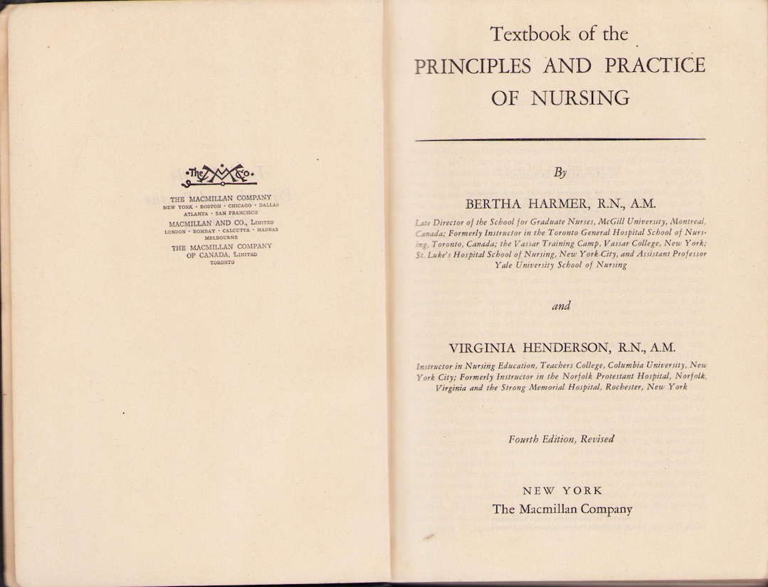 Vintage Book: Textbook of the Principles and Practice of Nursing by ...